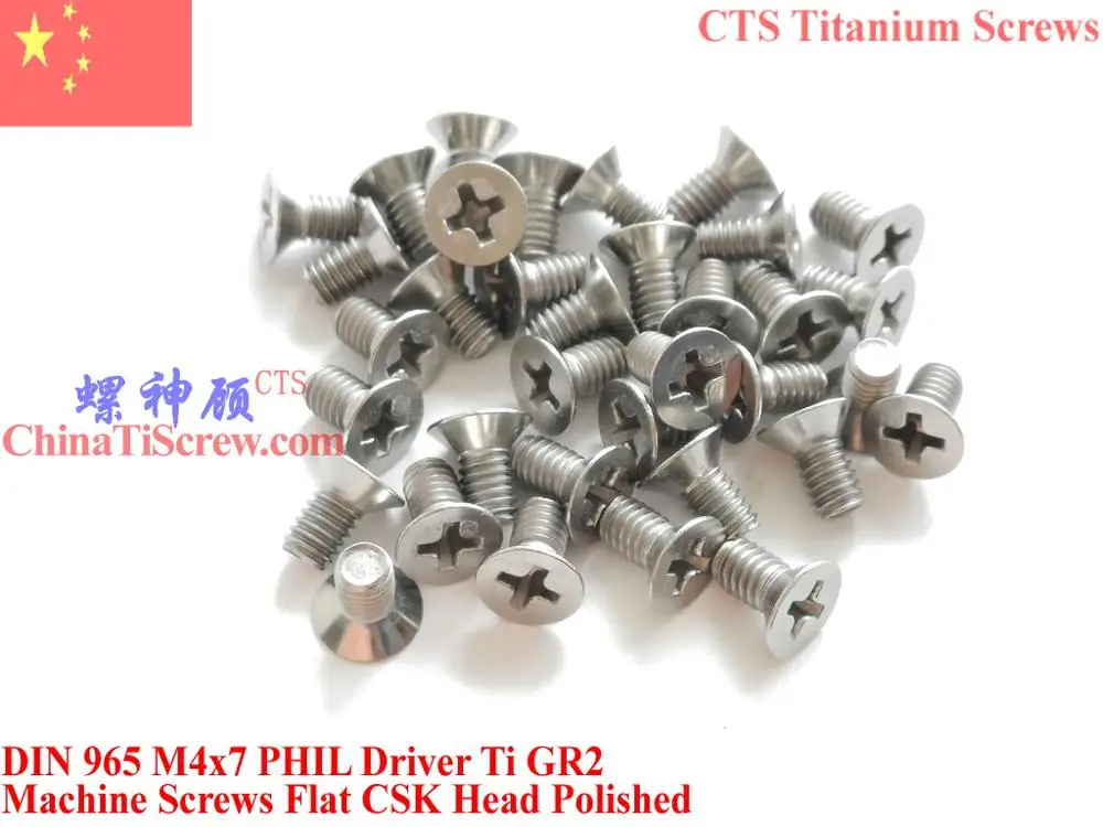 Din 965 M4 Titanium Screw M4x5 M4x6 M4x7 M4x8 M4x9 M4x10 M4x12 M4x14 ...