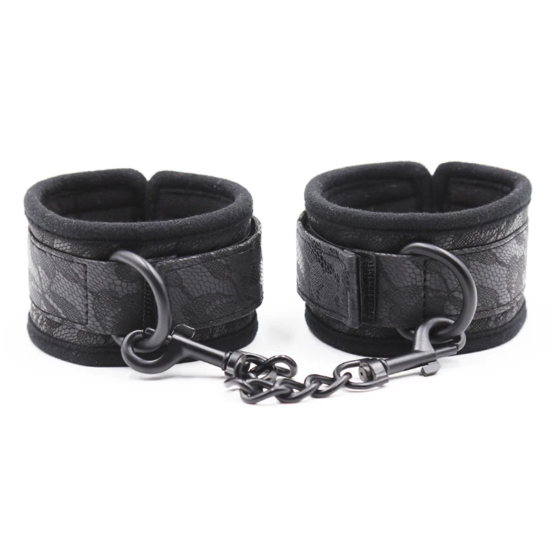 Soft Adjustable Sponge Velcro Handcuffs Ankle Cuff Restraints BDSM Toys ...