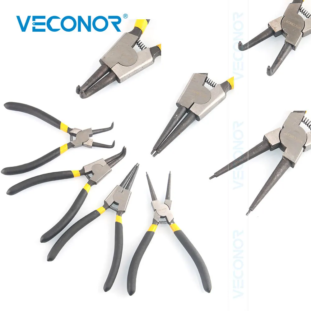 1 Piece 6 Circlip And Snap Ring Pliers Internal External Straight