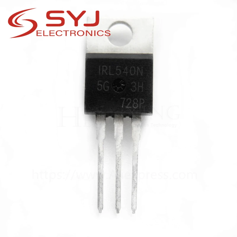 Lote de 5 unidades de IRL540N, IRL540 TO-220, en Stock