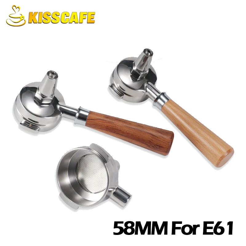 58MM-Stainless-Steel-Tea-Portafilter-Holder-Single-Spout-Brewing-Coffee ...