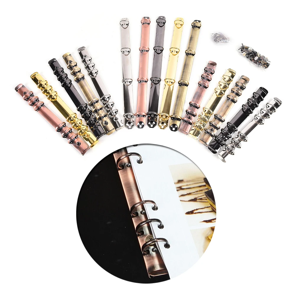 A4 A5 A6 Stainless Steel Binder File Folder Clip Ring Binder Clip Iron ...