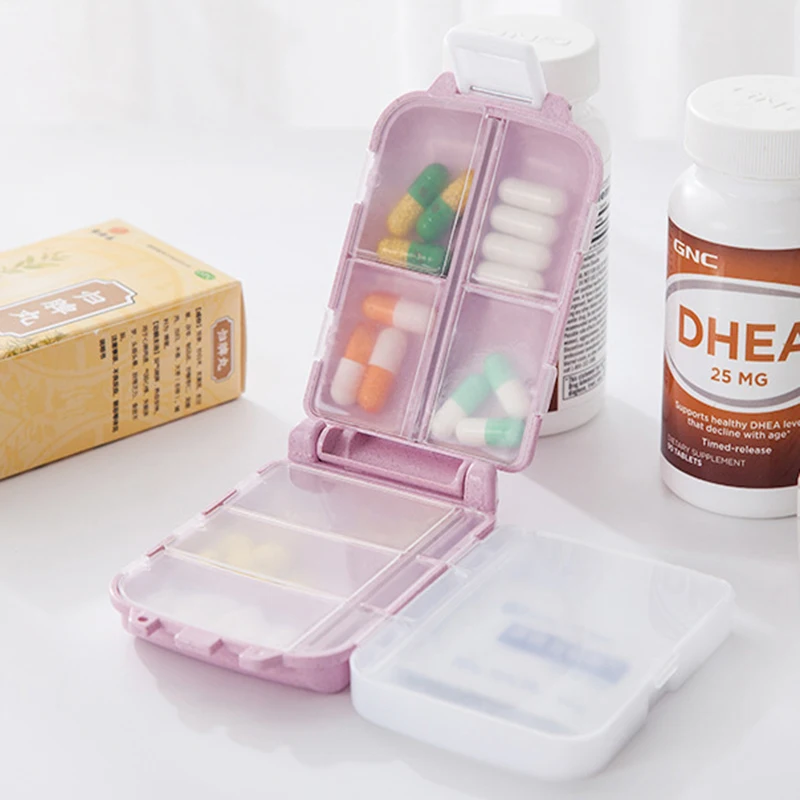 Pills Storage Box Sealed Three Layer Drugs Container Flake Medicine ...