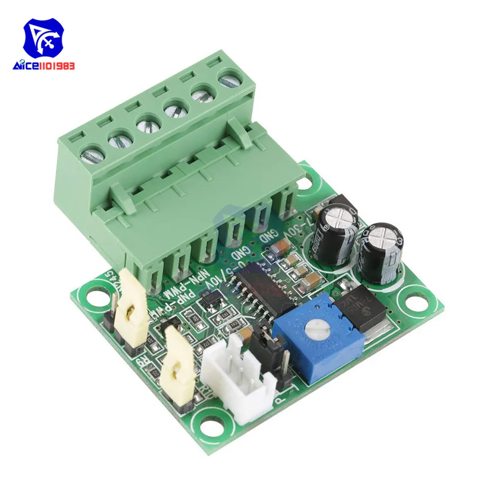 diymore Analog Voltage to PWM Signal Converter 0-5V/0-10V Analog Input ...