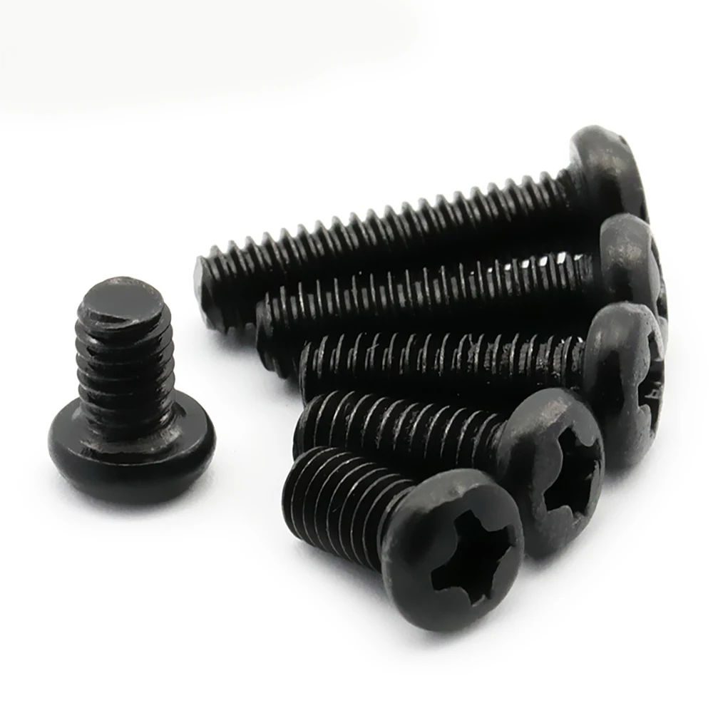 VIS,M1-3mm x100pcs--100 pièces-lot vis à tête cylindrique encastrée en croix M1 M1.2 M1.4 M1.6 ...