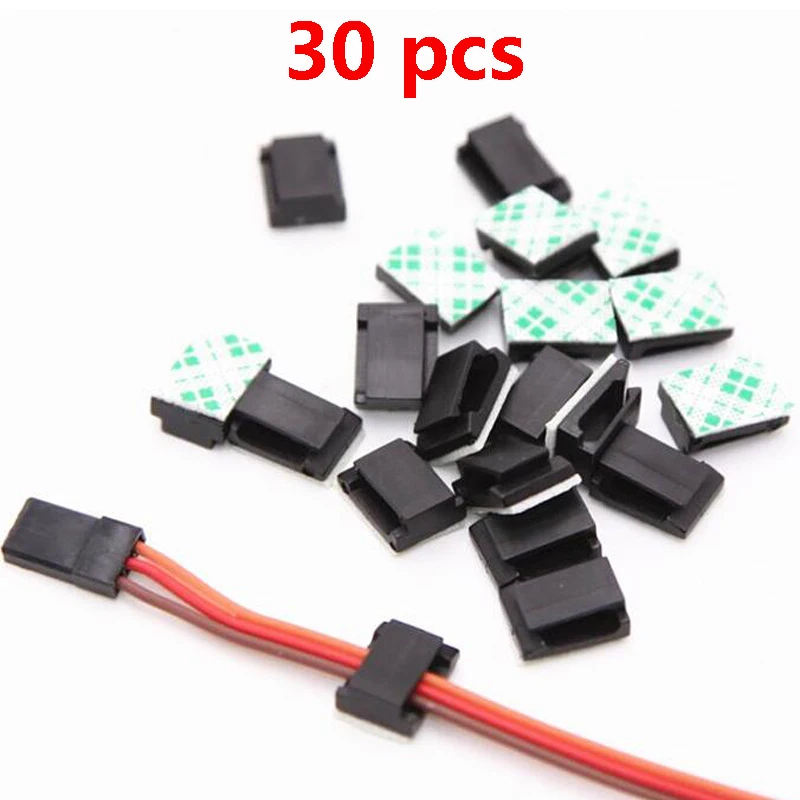 30pcs/lot RC Model Safety Cable Clip Buckle Servo/ESC Extension Wires ...