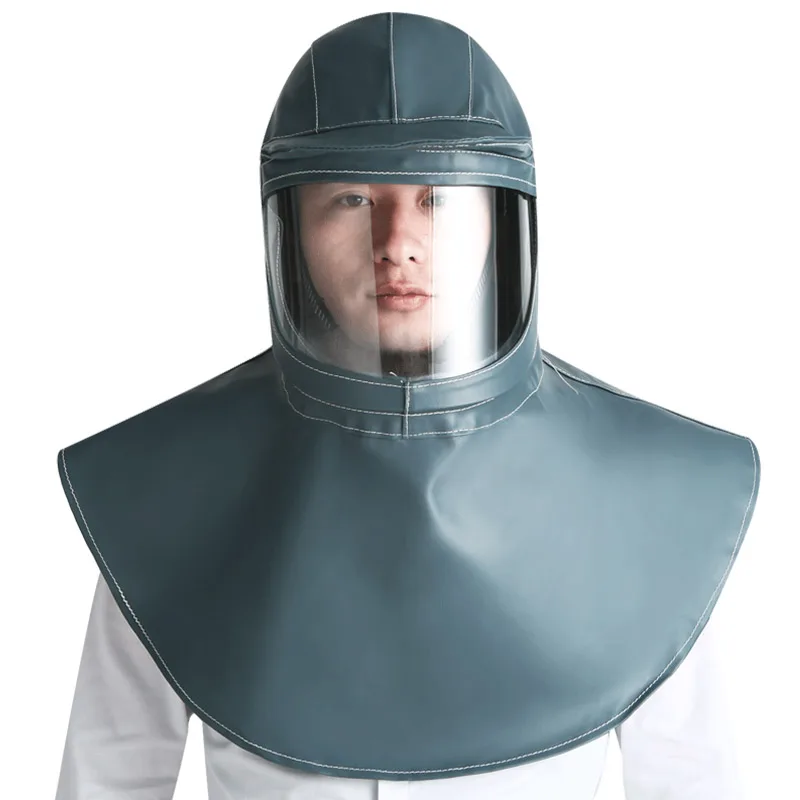 Sandblasting Caps Large Transparent Visor Painting Anti-Acid alkali ...