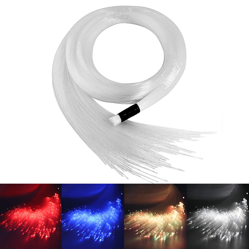 100pcs 1mm 4m End Glow Fiber Optic Cable for Starry Sky Light Star ...