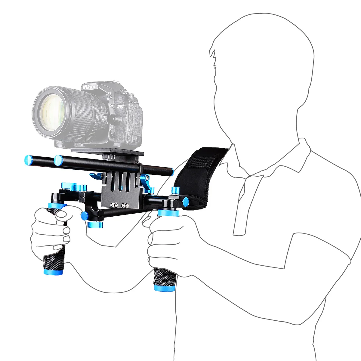 DSLR-Camera-Shoulder-Mount-Rig-Video-Shooting-Shoulder-Rig-Pphotography ...