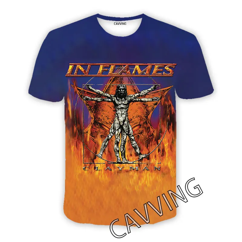 Men's Band Flames Shirt | T-shirt Flames | Tops Clothing | Tee Shirts ...