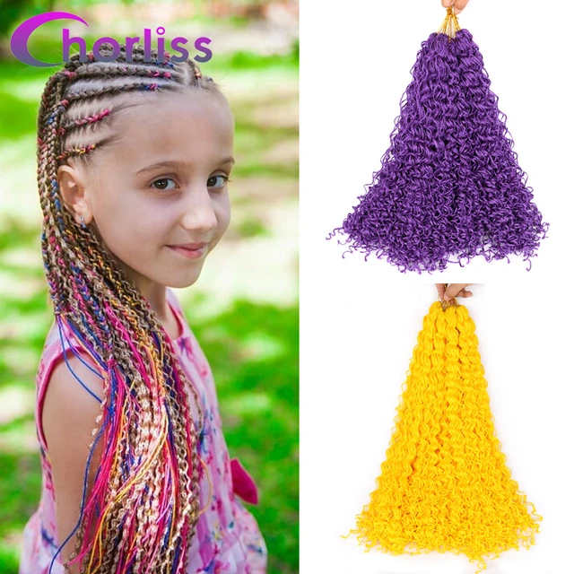 Rainbow Micro Braids