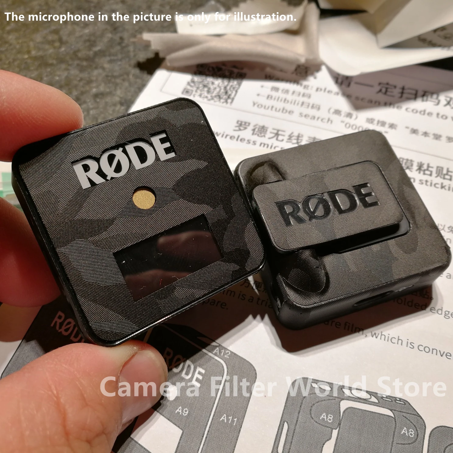 For Rode Wireless Go Mic Anti-scratch Cover Film 3m Vinly Material ...