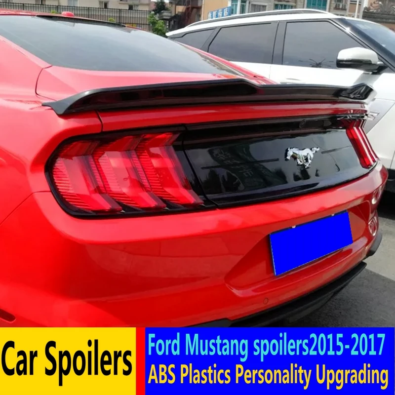 For Ford Mustang 2015 2016 2017 High quality ABS spoiler black or white ...