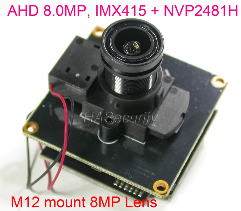 8MP AHD 8.0MP @ 15fps , 1/2.8" Sony IMX415 CMOS image sensor + NVP2481 ...