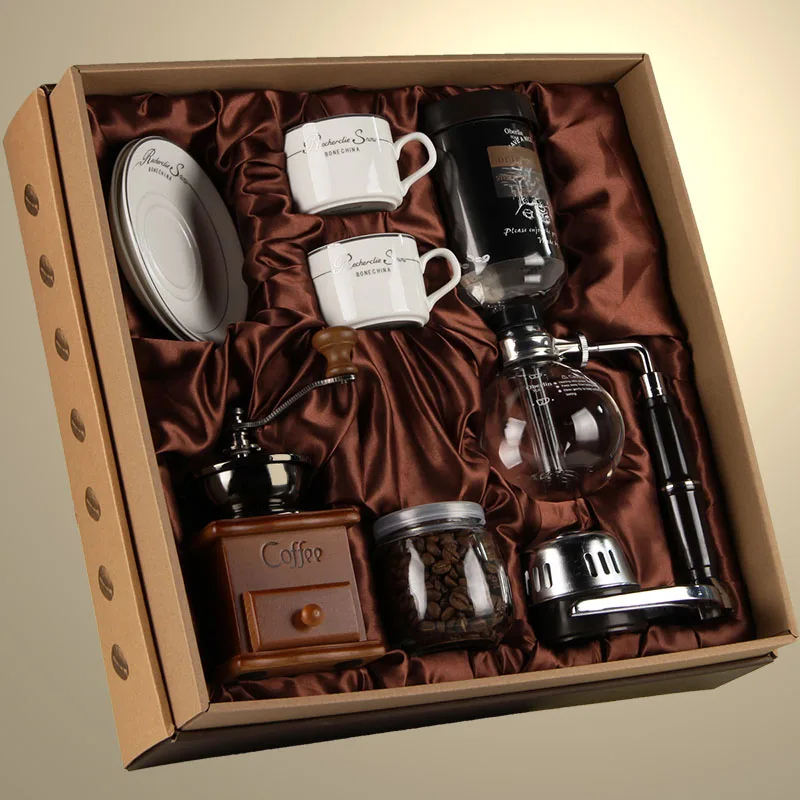 Retro-Coffee-grinder-Siphonic-Manual-coffee-machine-Set-gift-box ...