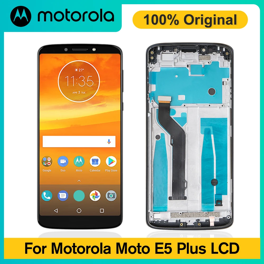 Pantalla LCD Original de 6,0 pulgadas para Motorola Moto E5 Plus, montaje de digitalizador con ...