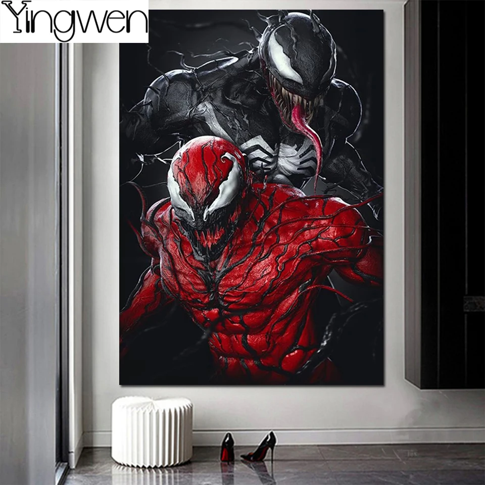 Marvel Venom Diamond Paintings | Diamond Painting Marvel Mosaic ...