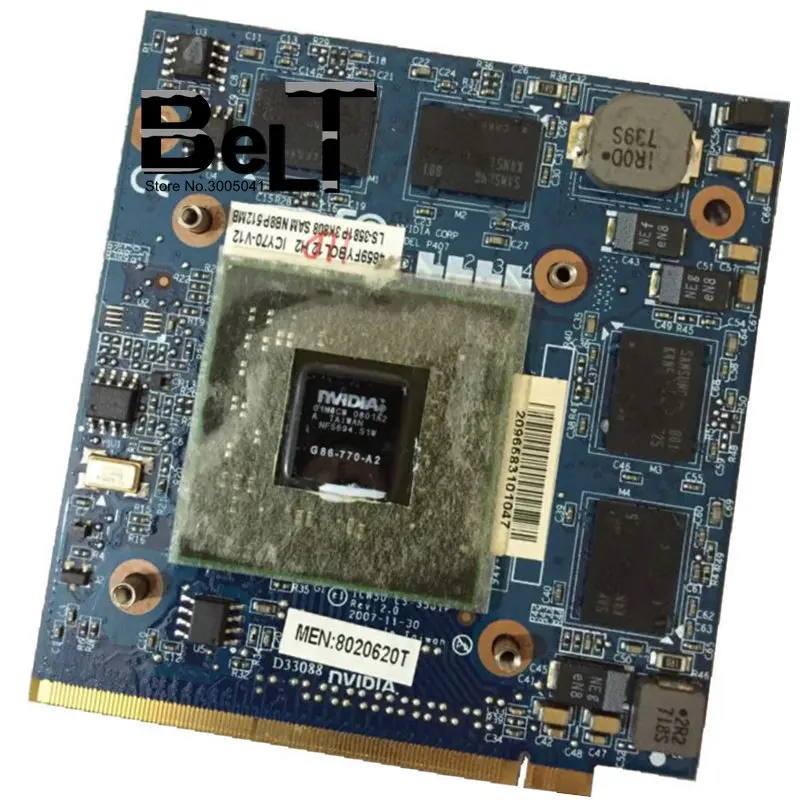 GeForce-8600M-GS-LS-3581P-Graphics-Card-8600MGS-MXM-II-DDR2-512MB-G86 ...