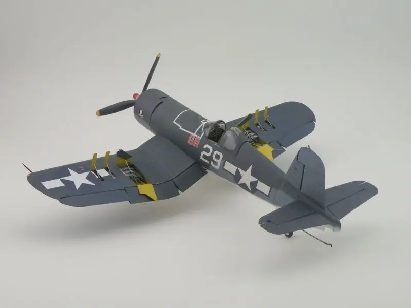 1:33 Scale Vought F4U-1A Corsair Fighter Aircraft DIY Handcraft Paper ...