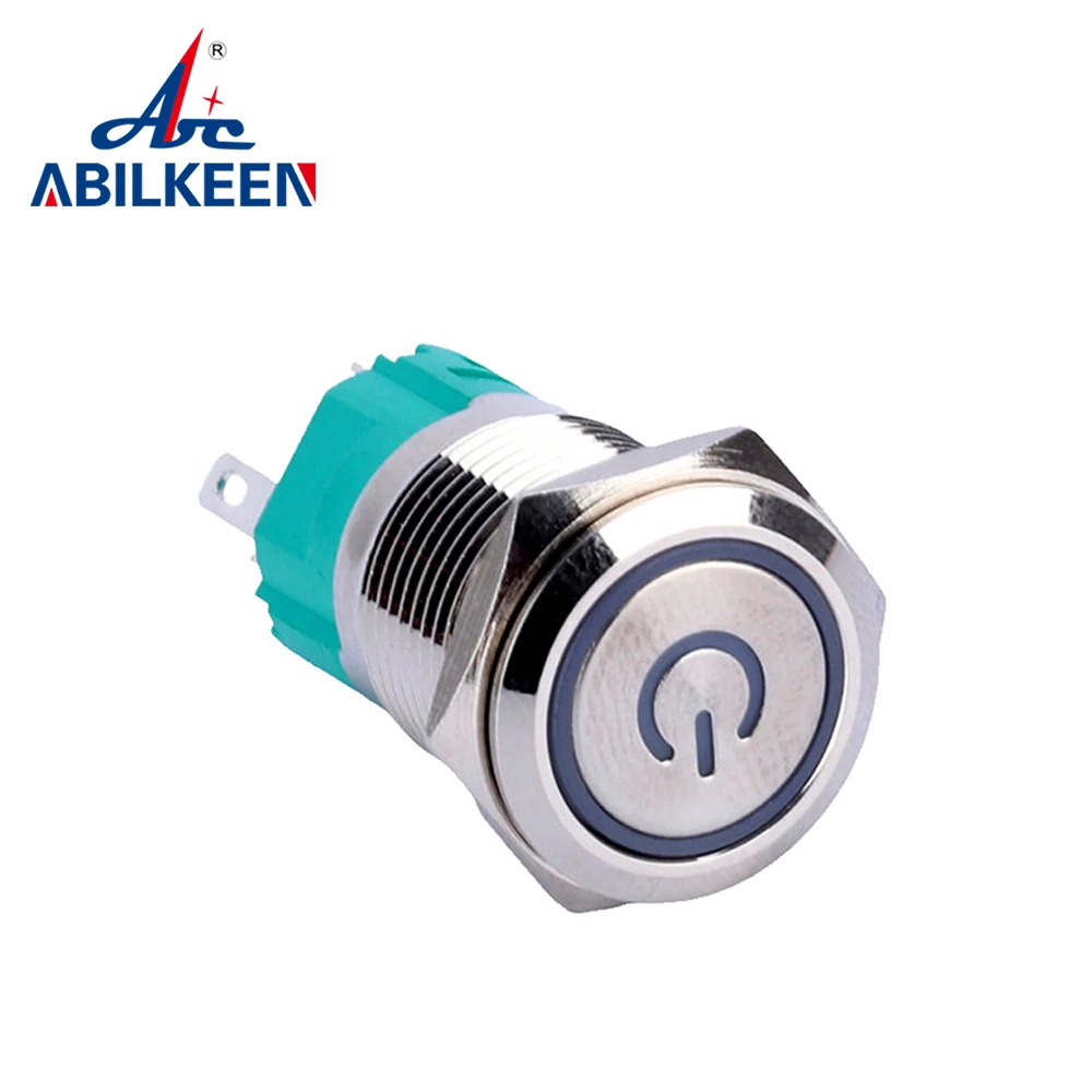 ABILKEEN-16mm-5-pin-Momentary-button-switch-1NO1NC-ON-OFF-with-Ring ...