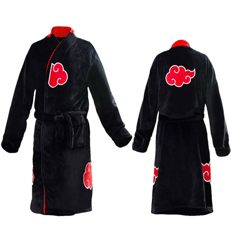 Fast-Shipping-Anime-Akatsuki-Robe-Cosplay-Bathrobe-Fleece-Warm ...
