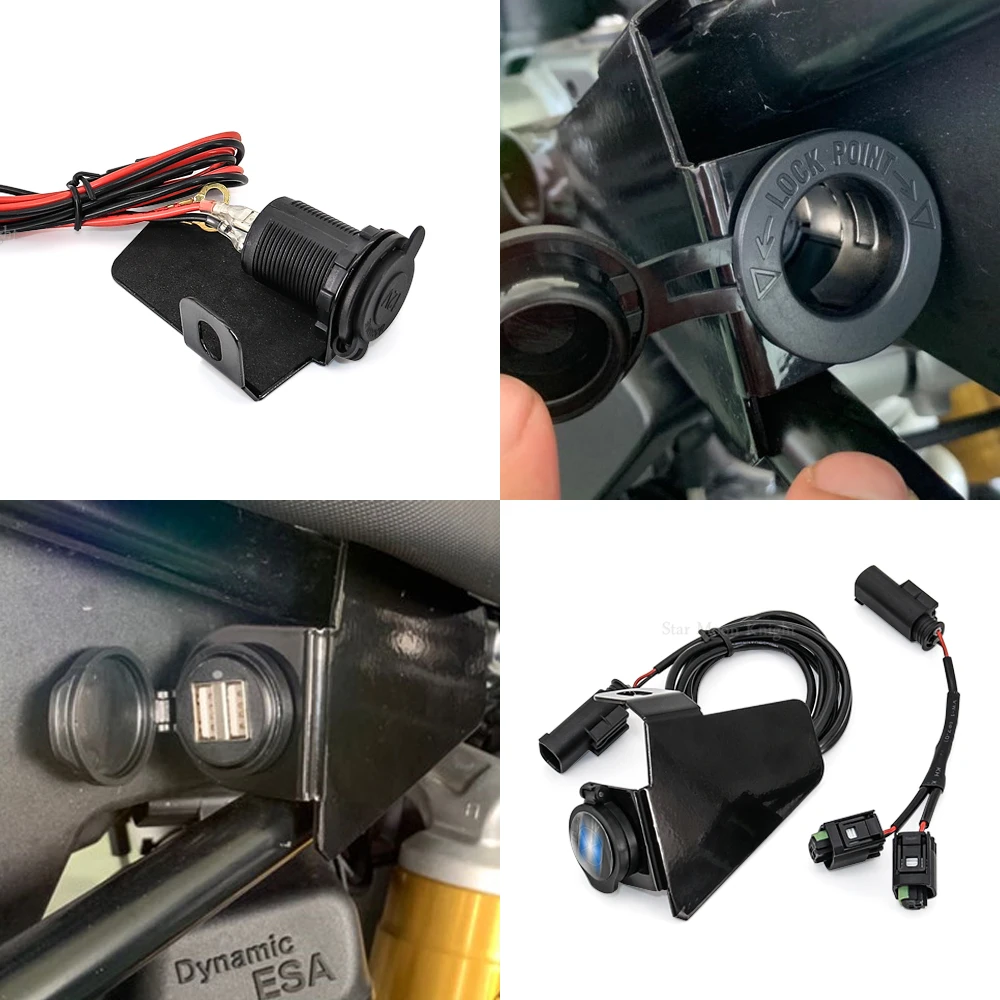 For BMW R1200GS R1250GS Adventure R1250 GS Dual Usb Charger Motorcycle ...
