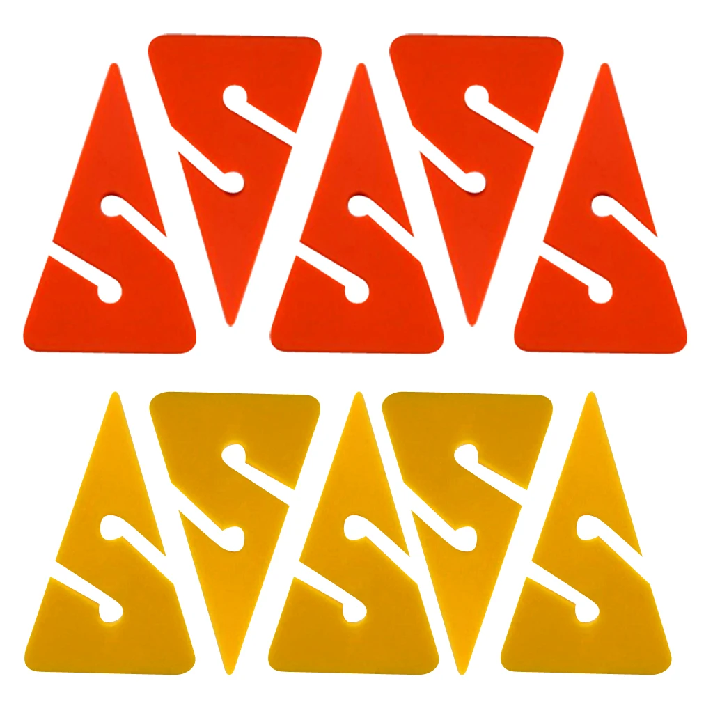 10-Pieces-Triangle-Shaped-PVC-Safety-Line-Rope-Arrow-Markers ...