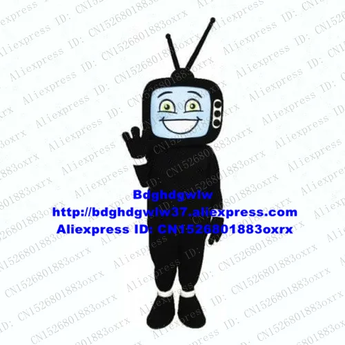 Black-Television-TV-Set-Televisor-Vision-Receiver-Mascot-Costume ...