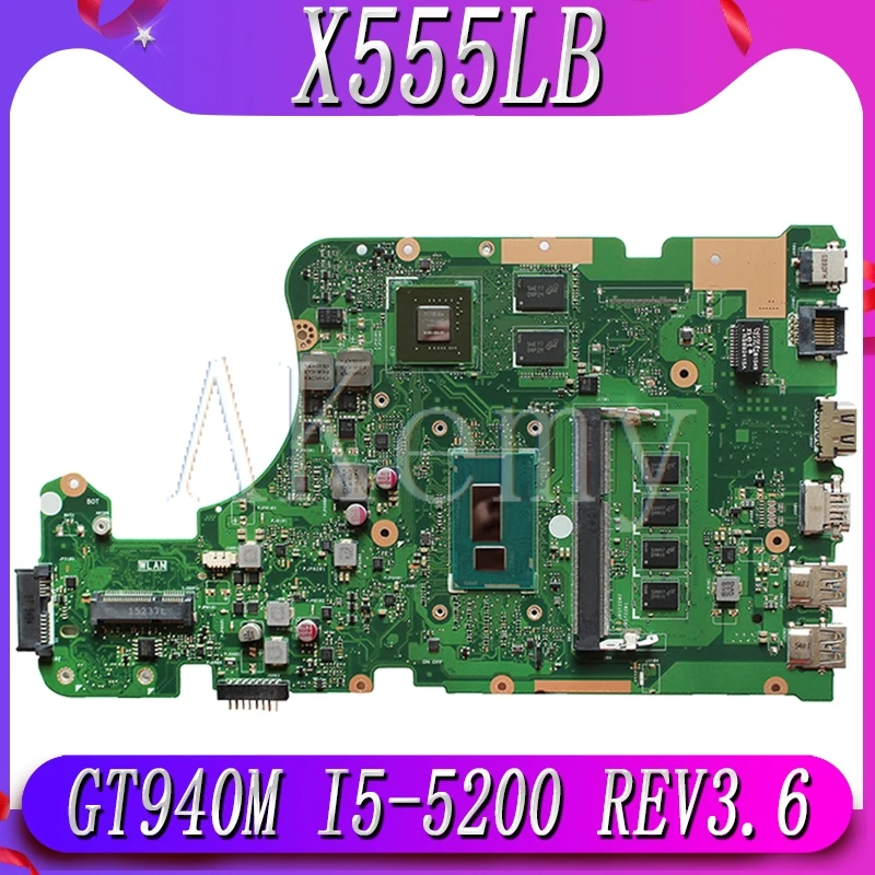 EDP X555LB mainboard X555LD REV 3.6 For Asus X555LJ X555LF X555LB ...