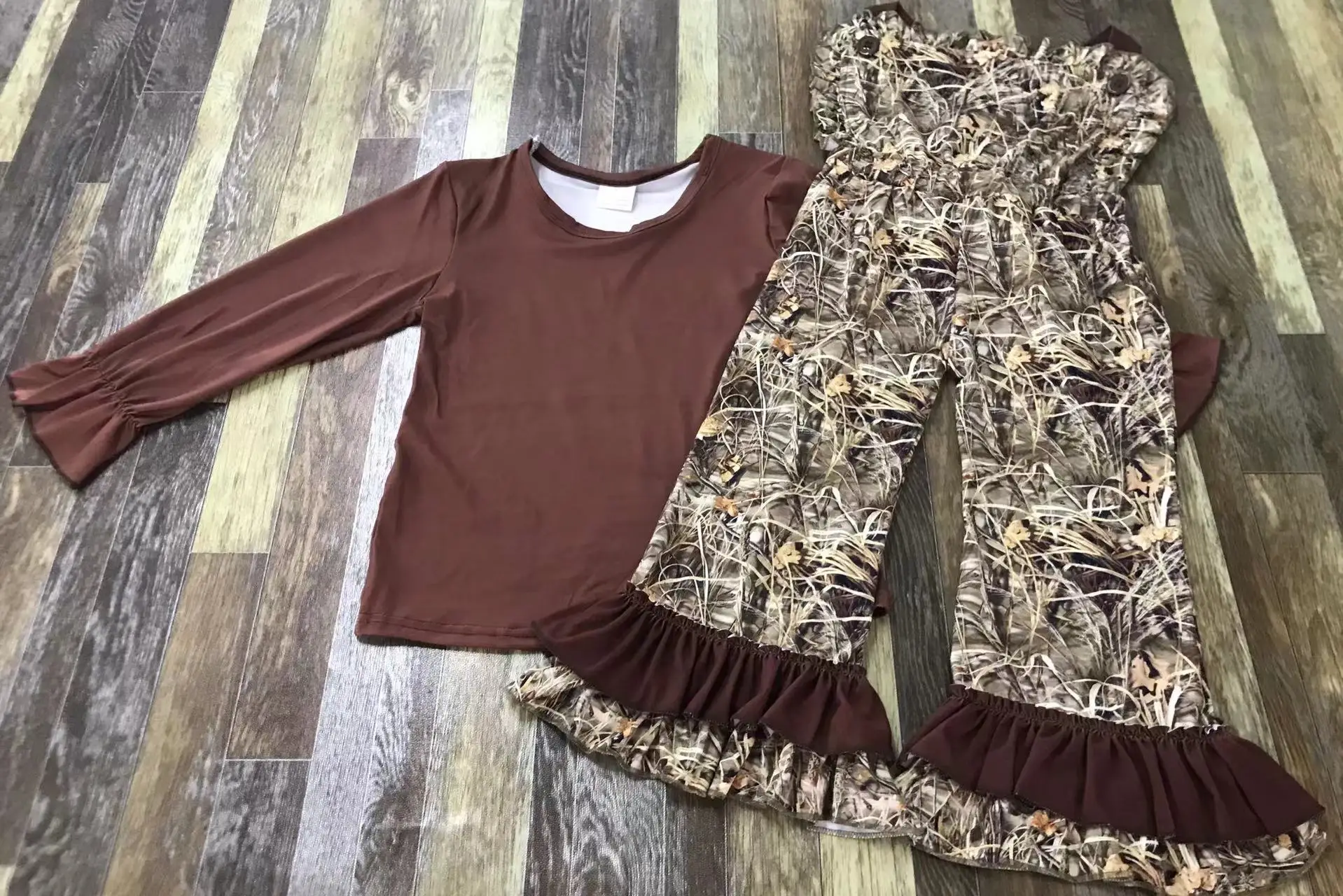 Shirt Girls Brown | Brown Girl Clothes Set | Girls Brown Clothing | Top ...
