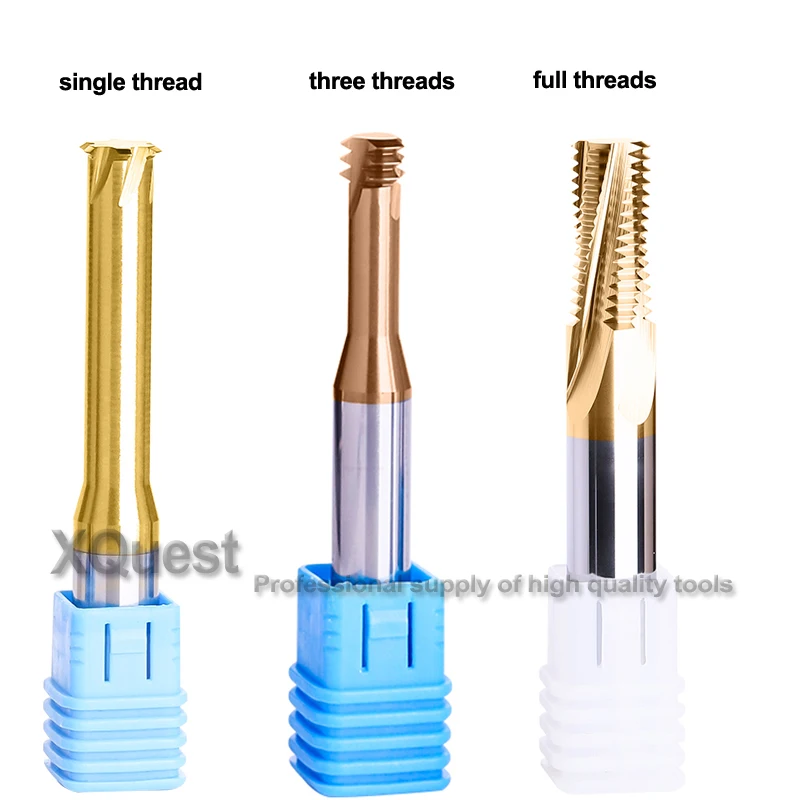 XQuest CNC Carbide Thread Milling Cutter M1 M1.2 M1.4 M1.6 M1.8 M2 M2.5 ...