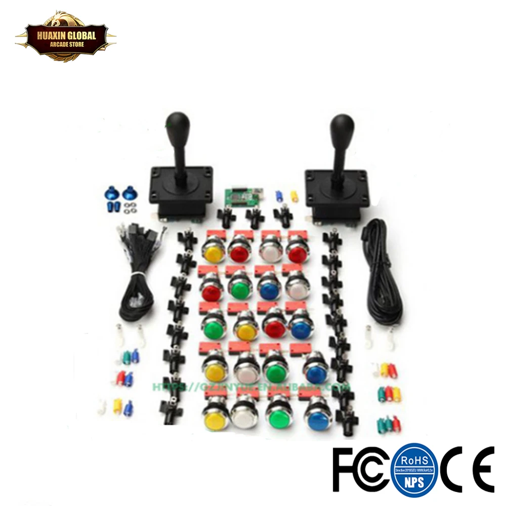 DIY Kit Sanwa Joystick Zippy Joystick American Joystick Push Button ...
