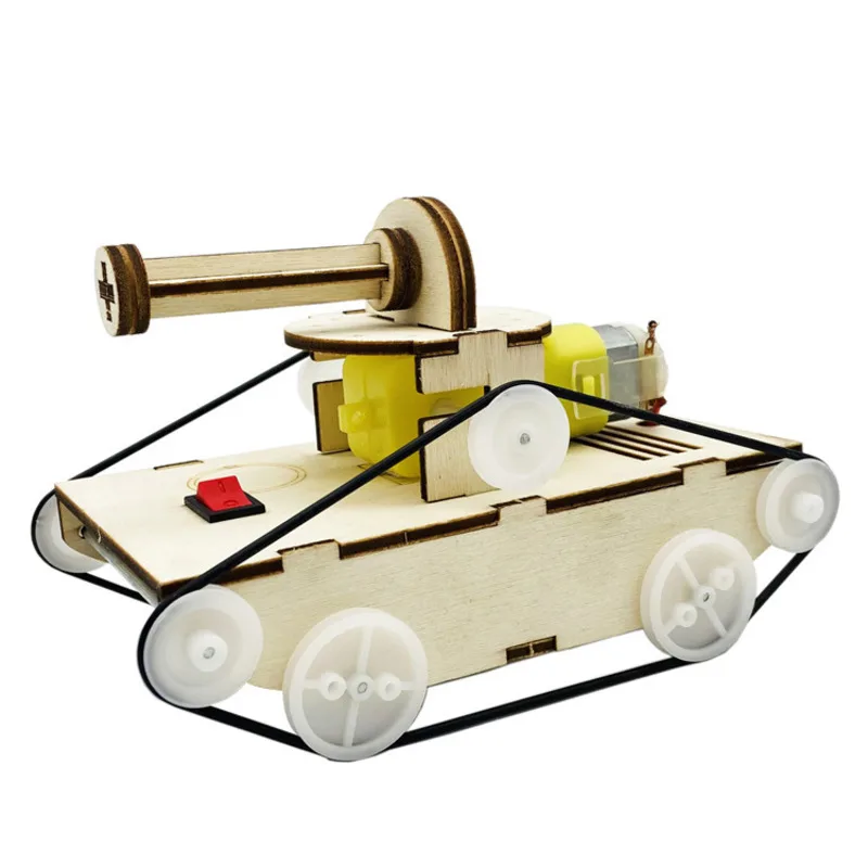 Diy-Handmade-Emble-Tank-Cars-Model-Kits-Science-Invention-Experiment ...