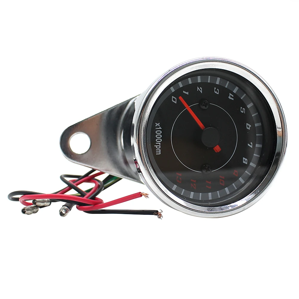 12V-Universal-Motorcycle-Blue-LED-Backlit-Gauge-Analog-Tachometer-REV ...