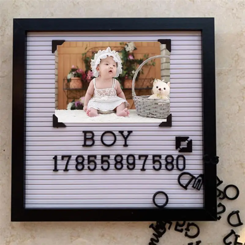 DIY Photo Frame Letters Message Board Handmade Felt Letter Board DIY ...