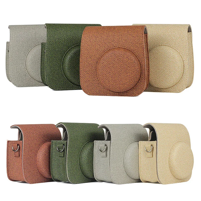 NEW Fujifilm Instax Mini Camera Case Bag PU Leather Cover with Shoulder ...
