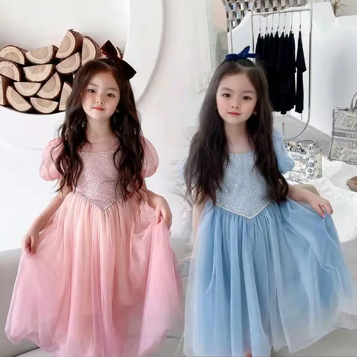 Hermoso vestido de verano para niños y niñas mayores, ropa de fiesta ...