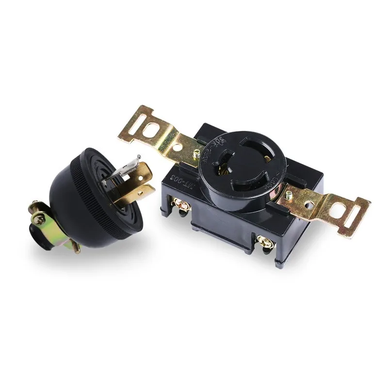 2KW/5KW rubber copper anti dropping power output triangle plug and ...