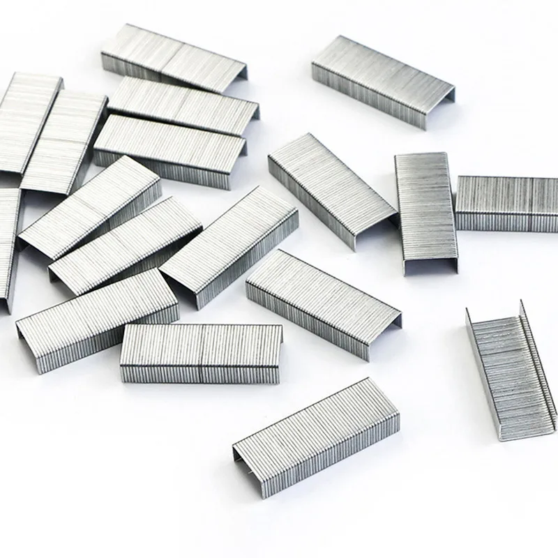 1000pcs Set Metal 12# 24/6 Staples Rose Silver Color Office Accessories ...