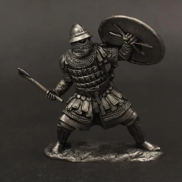 Medieval Byzantine Empire Valangi Nordic Guard Metal Ancient Soldier ...