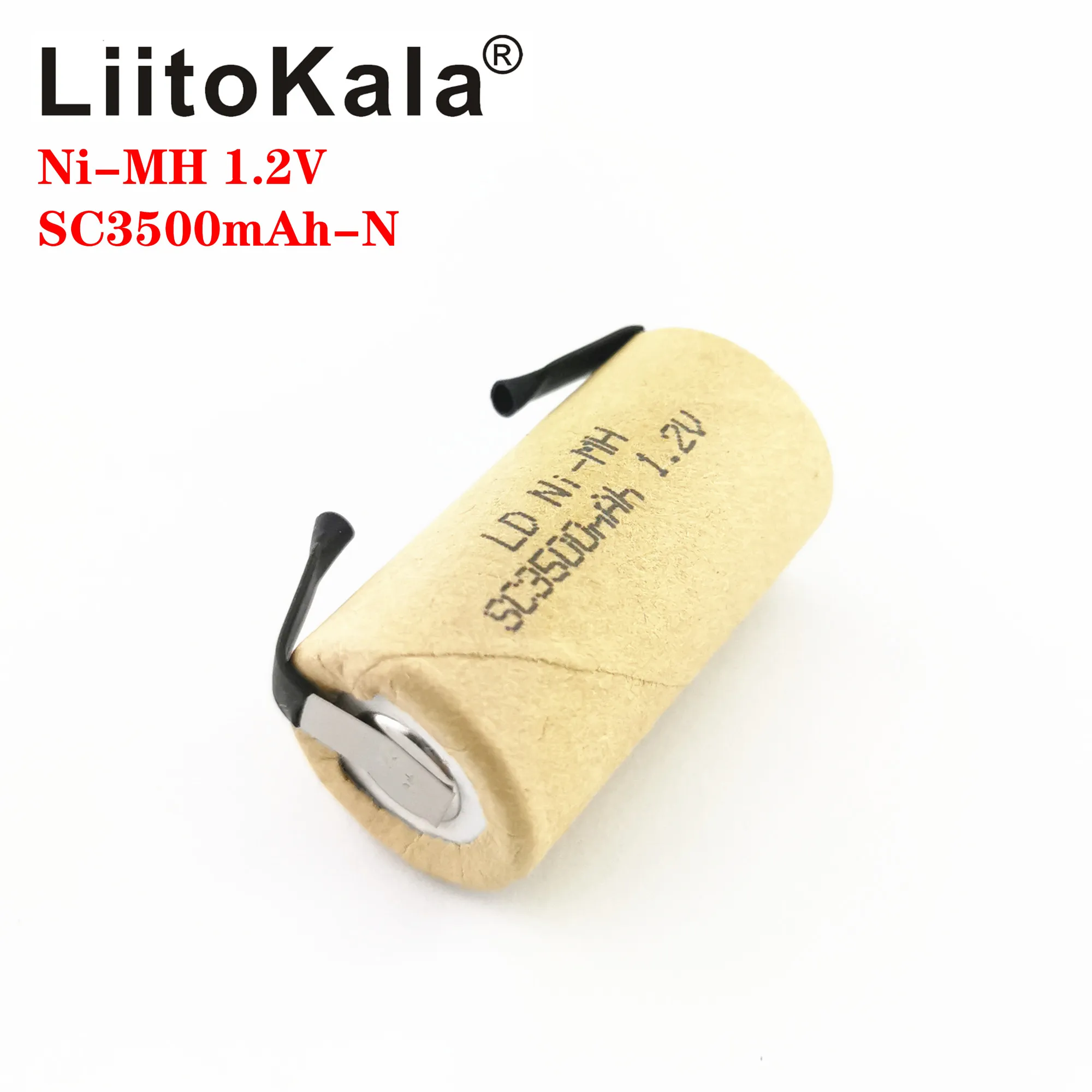 LiitoKala 1.2V SC3000mAh Power Drill Rechargeable Battery Ni MH Batteries With Welding Tabs ...