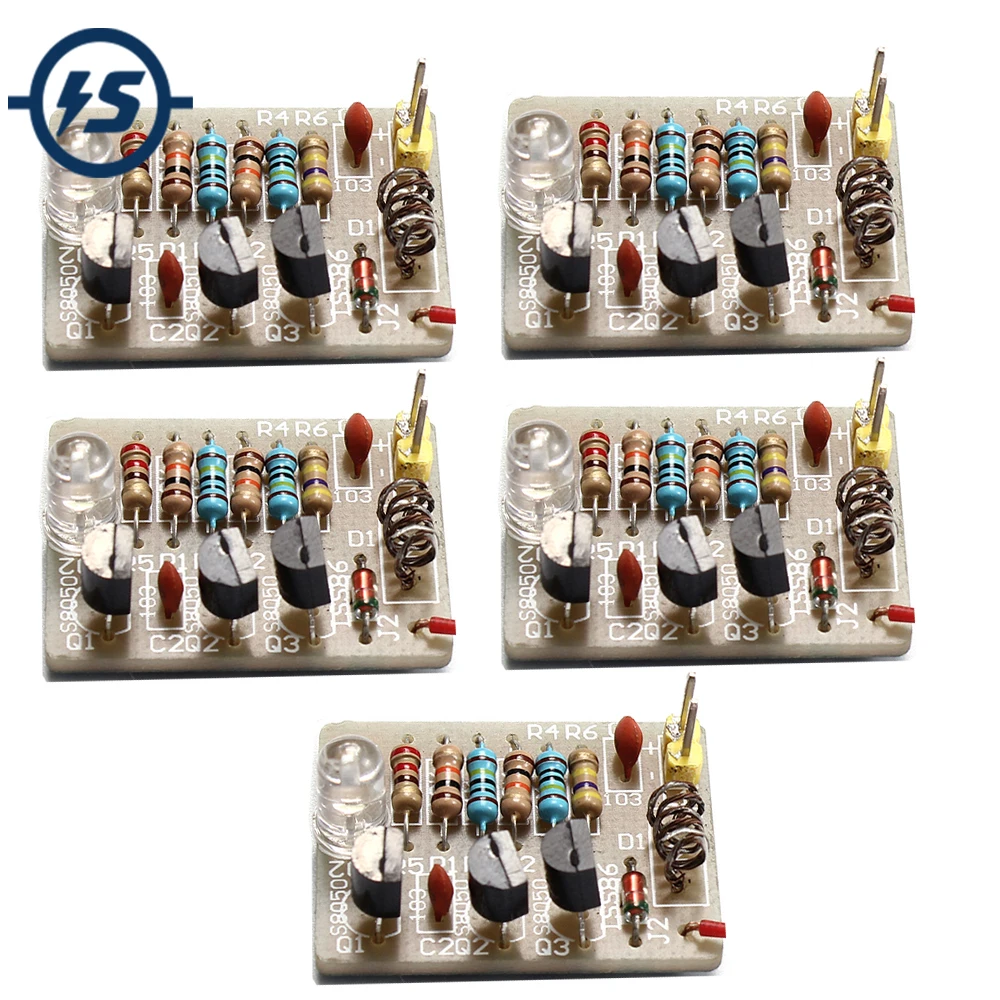 5pcs-Mobile-Phone-Signal-Flash-Light-DIY-Kit-3-12V-Radiation-Power ...