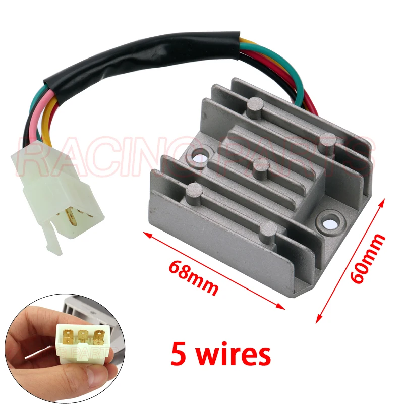 5-wire-Voltage-Regulator-Rectifier-5-pin-FXD-ZJ-12V-GY6-scooter-ATV ...