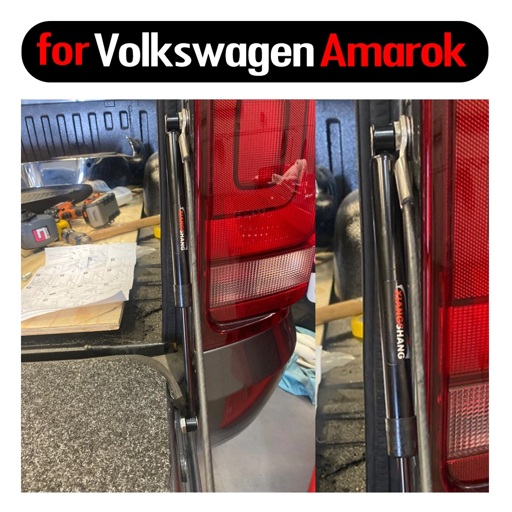 2pcs For Volkswagen Amarok 2011-2019 Shock Assist Pickup Rear Tailgate ...