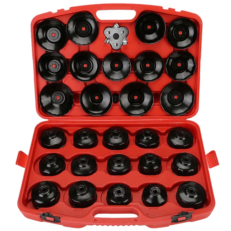 30PCS Cap Type Oil Oil Case Wrench Set Machine Filter Disassembly Tool ...