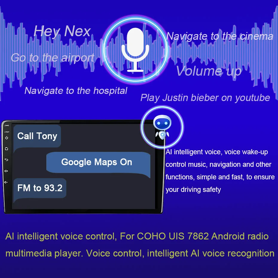Ai Intelligent Voice Control, For Coho Uis 7862 Android Radio ...