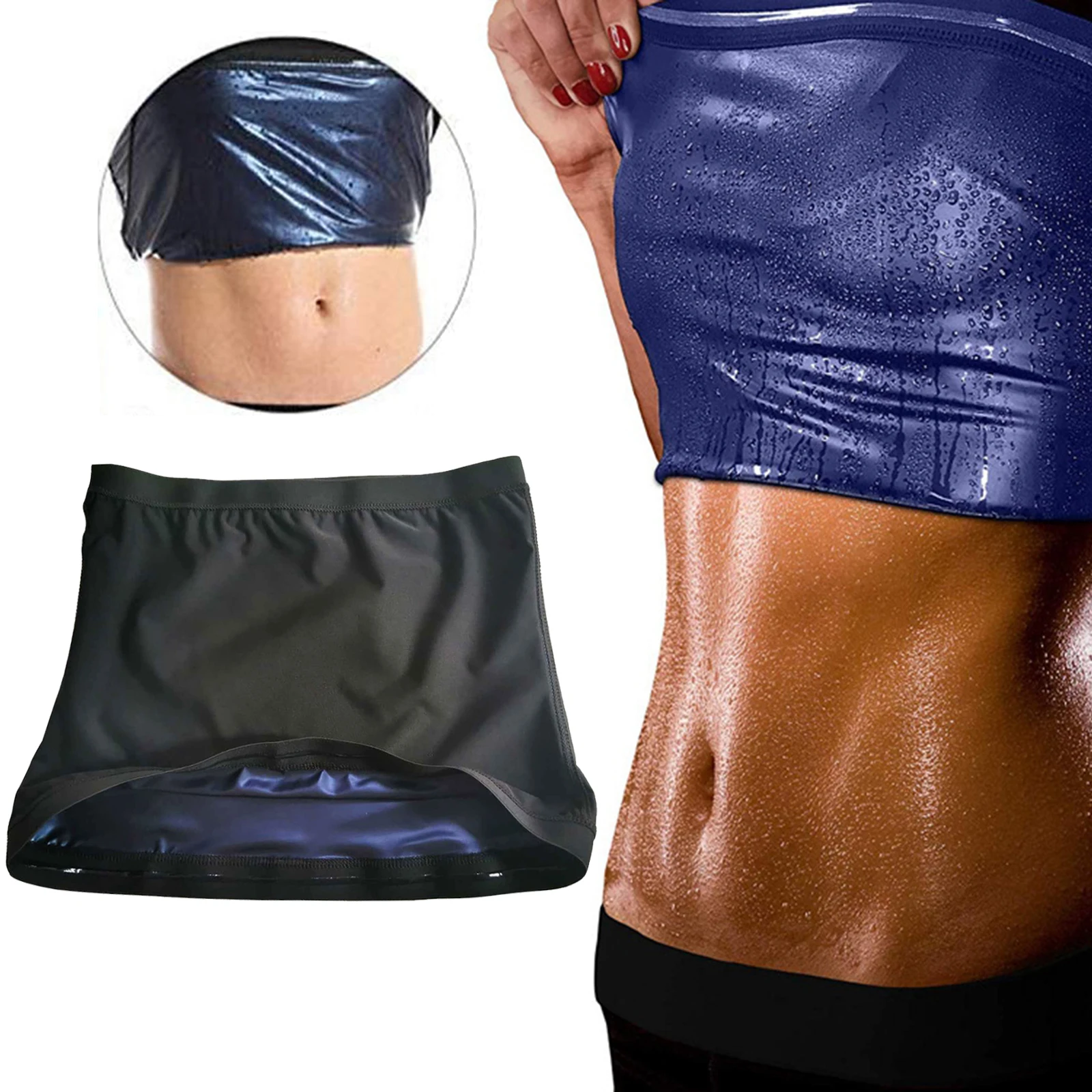 Fitness-Sauna-Suit-Waist-Trainer-Women-Men-Sweat-Enhancing-Body-Shaper ...