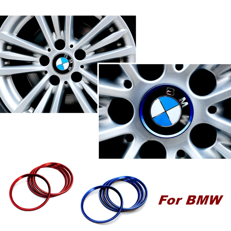 4pcs Aluminum Alloy Wheel Hub Cover Decorative Circle Car Styling For ...