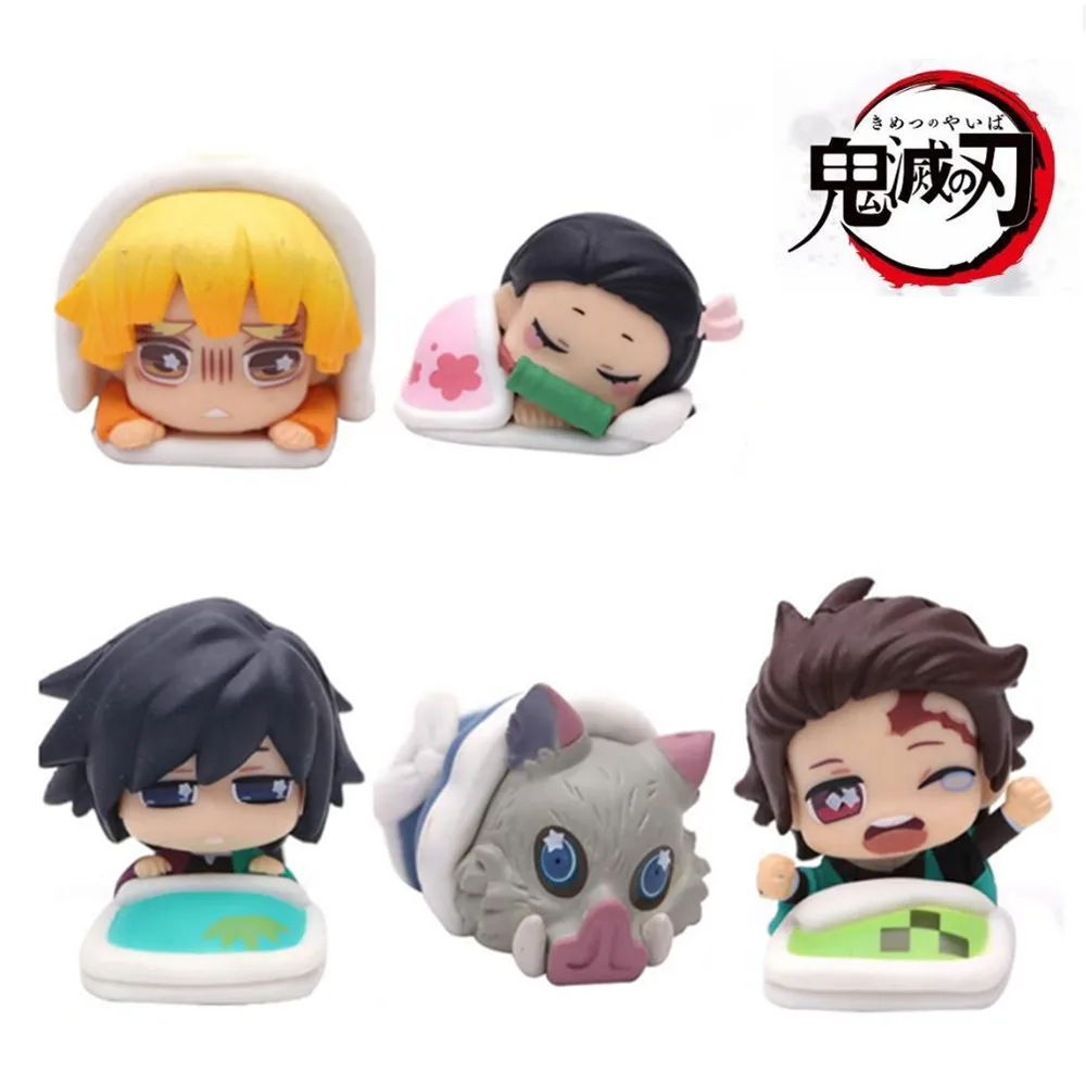 3-Pcs-Anime-Statue-Demon-Slayer-Sleeping-PVC-Model-Cute-Kimetsu-no ...