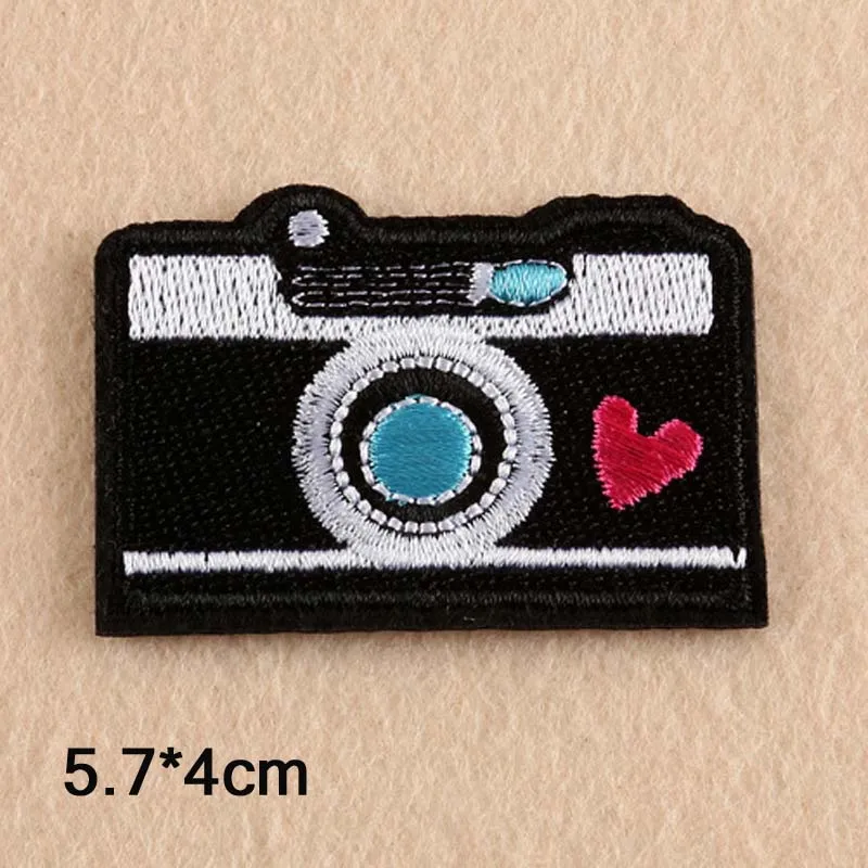 Camera Iron On Patch Embroidered Embroidery Patch|Patches| - AliExpress